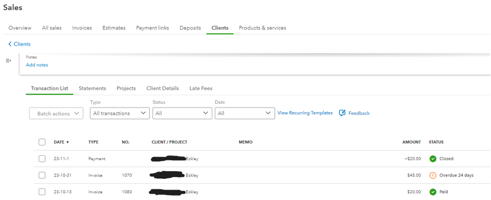 Unapplied Payments - All Sales - Correcting to Register
