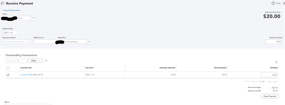 Unapplied Payments - All Sales - Correcting to Register