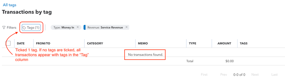 Tags is not working in list and reports | QuickBooks Community