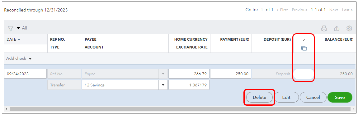 Solved: Removing duplicate transactions after reconciliation