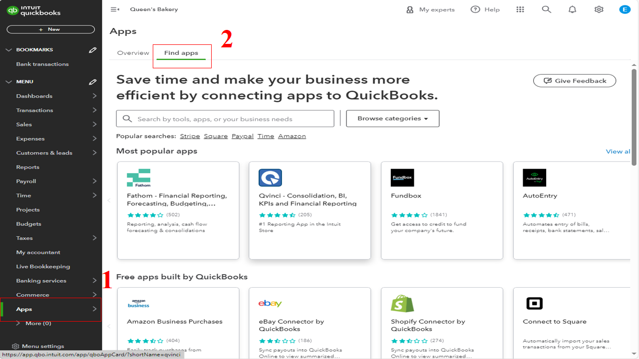 How do I connect my POS system to quickbooks
