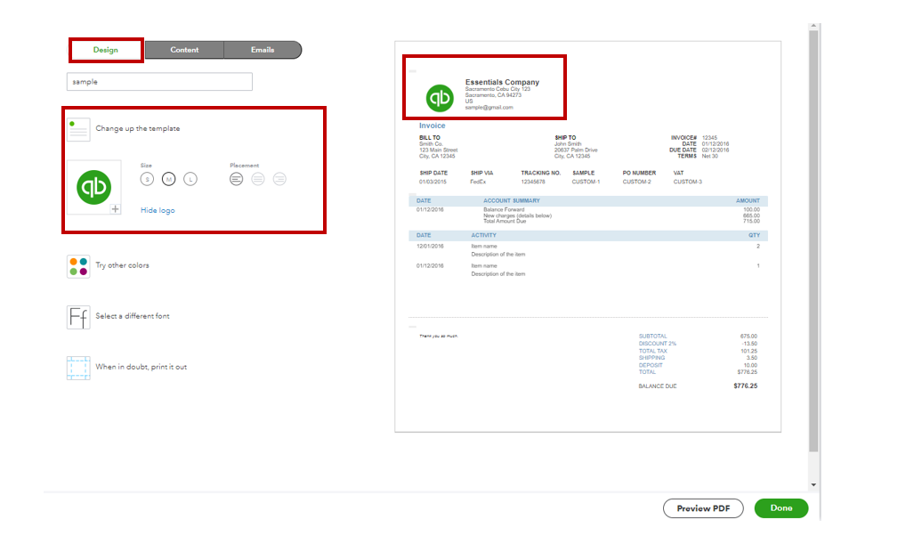 Solved: QBO Invoices