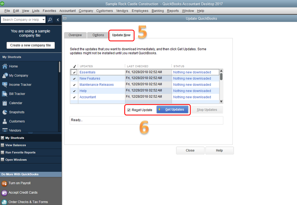 Allow User to Update Quickbooks