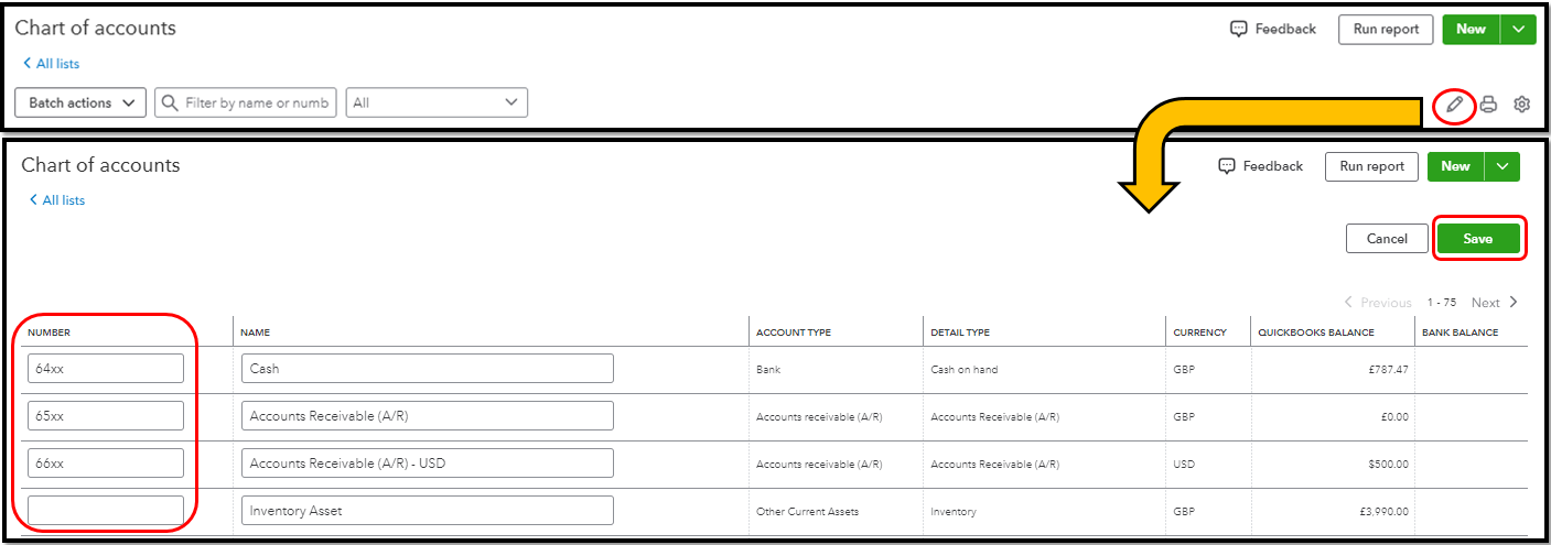 Solved: Changing Account Numbers