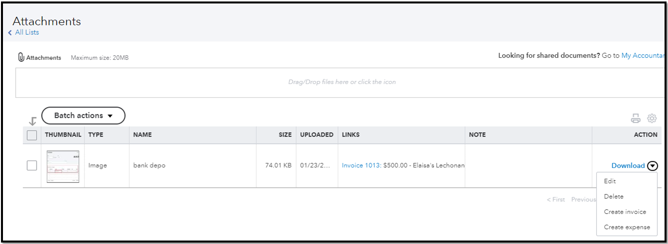 Document/Attachments File Cabinet online??