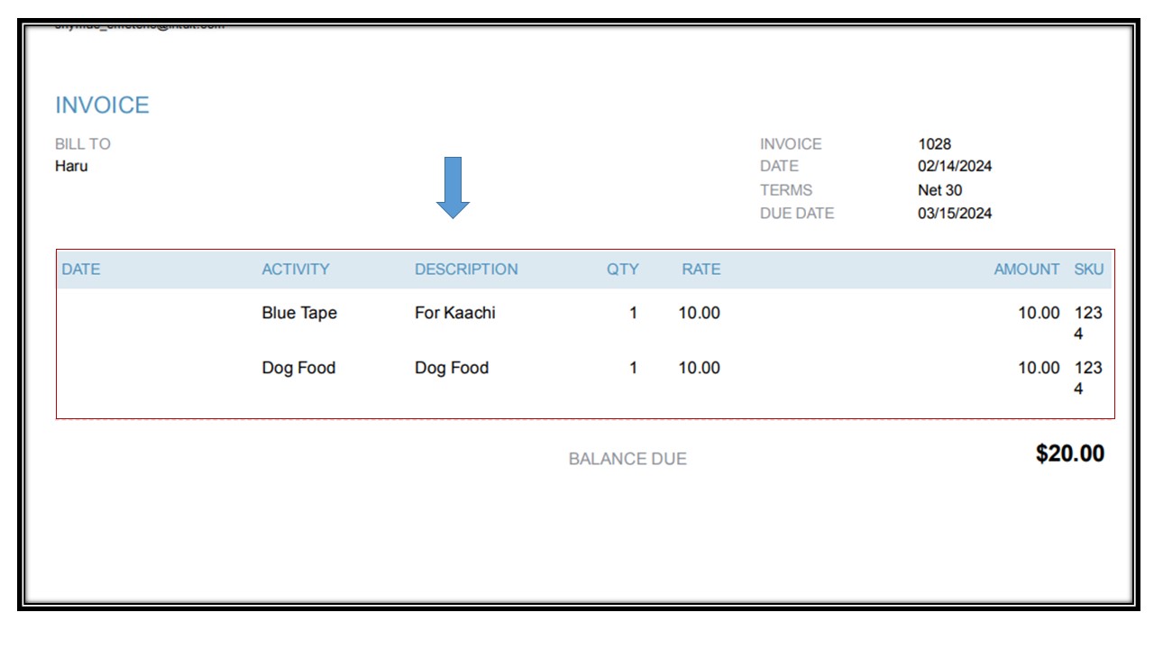 Solved: Invoice line items are duplicated