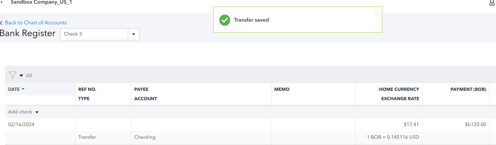 Transfer API : error ('one foreign currency per transaction') but works ...
