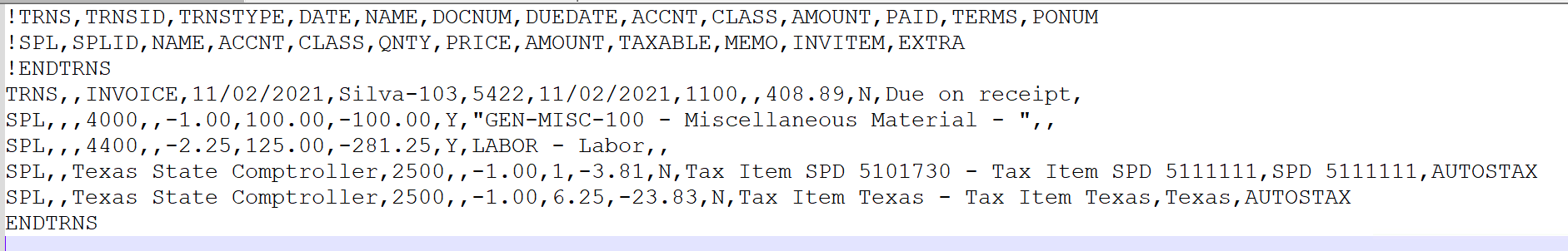 Solved: Importing Invoices via IIF--Desktop 2018