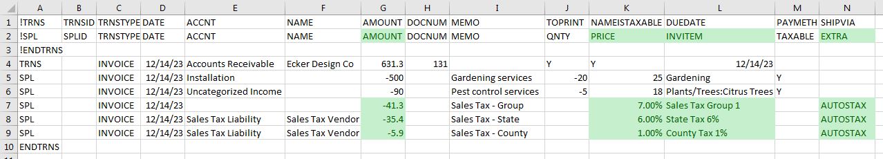 Solved: Importing Invoices via IIF--Desktop 2018