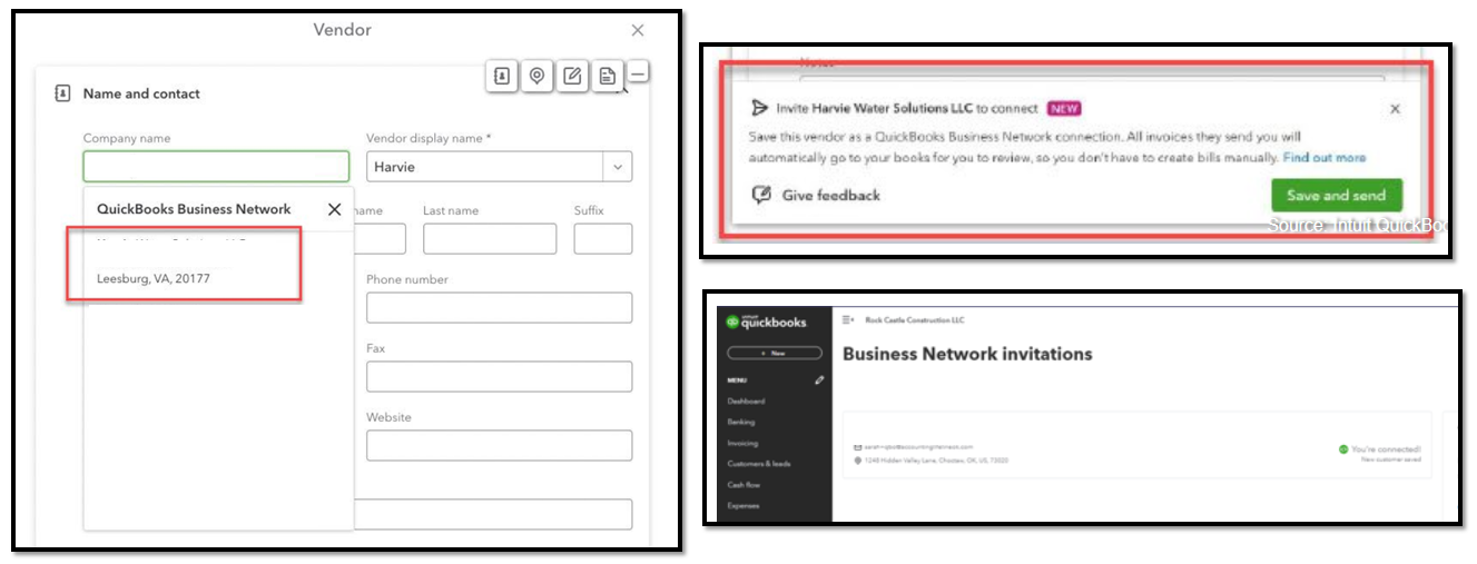 Can QuickBooks contact vendors for their ACH details for payment?