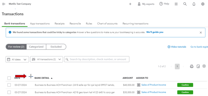 Creating a rule, can QBO be programmed to read more than the first 20 ...