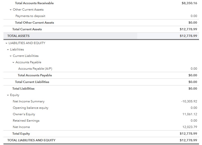 Single Member LLC - Net Profit to Owner Equity for Member Draw