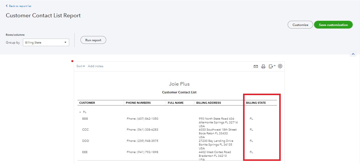 How can I create last quarter customers' report filtered by location ...