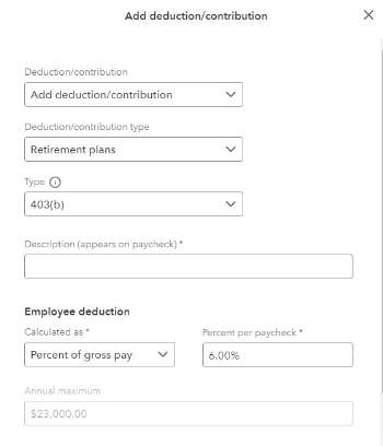 Taxable Health Insurance Allowance as a "Pay Type" in QB Online