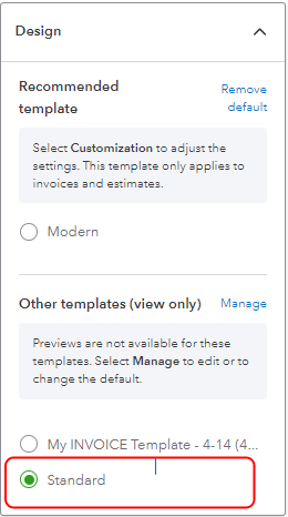 Can I change the font and/or location of the invoice # on the new invoices?