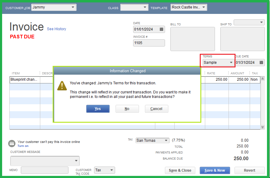 How to show a proper aging with correct due dates for customers that ...