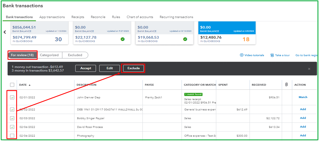 How to switch a deposit over to an expense. It pulled over all my ...