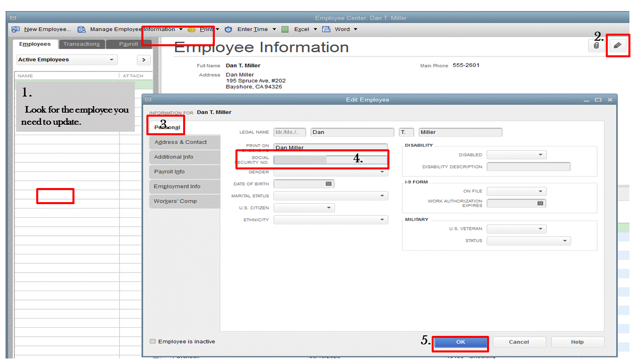 an employee put the wrong social security number on her app and now I ...