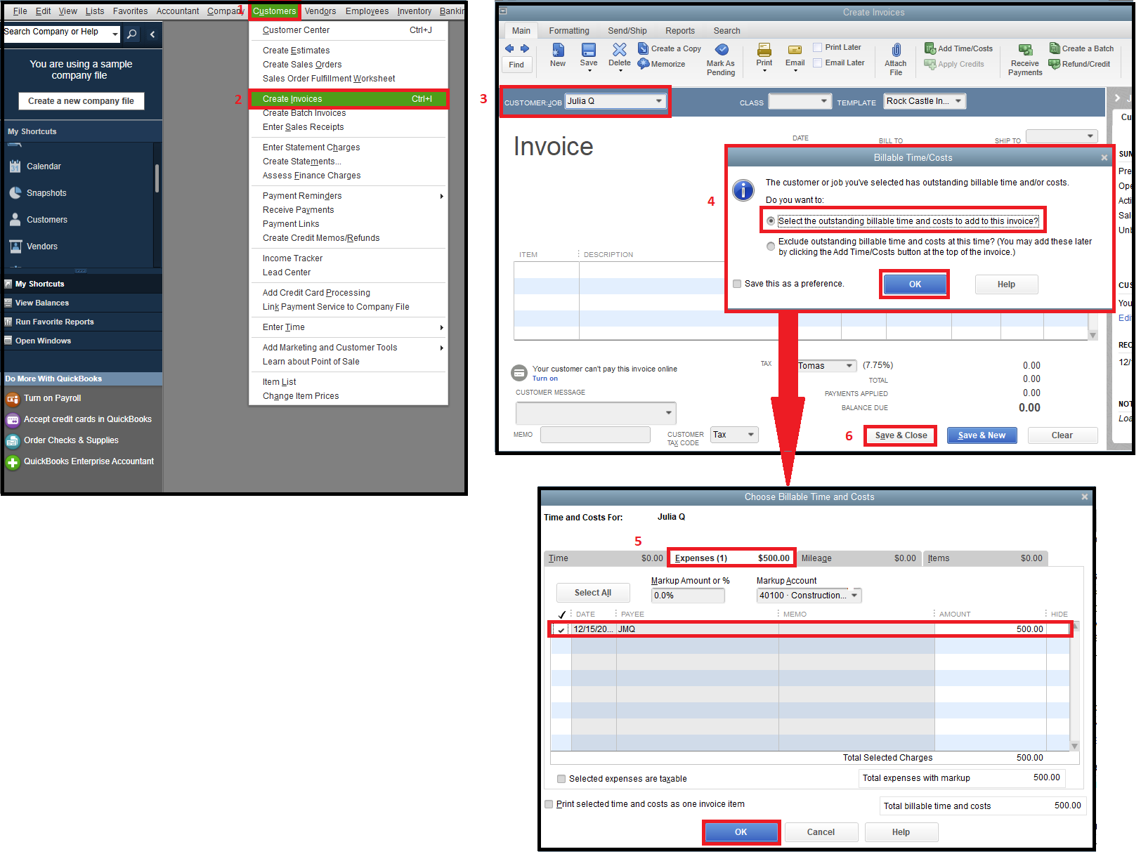 How do I notate customer payments made direct to my vendor ...