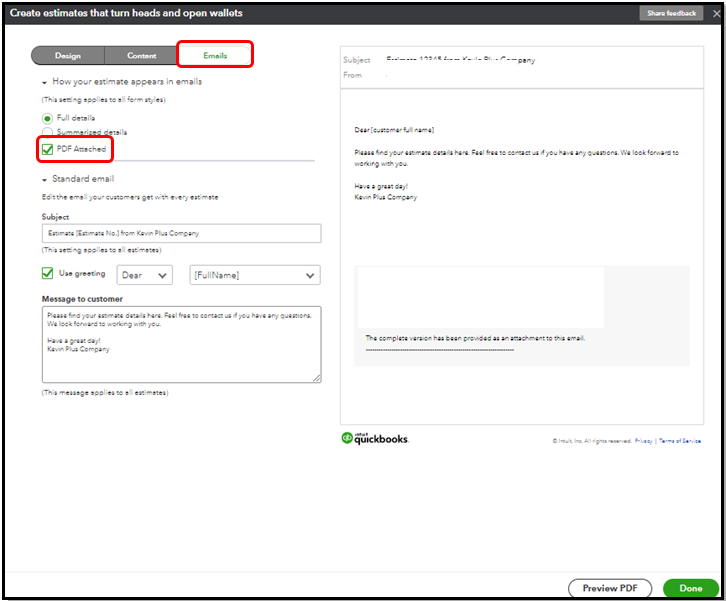 How do i download the pdf file so i can see my estimates and invoices ...