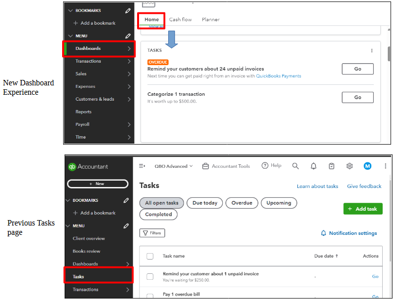 Solved: New to QBO, where are the Reminders I had in Desktop?