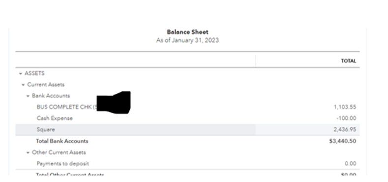 Square Sales transactions