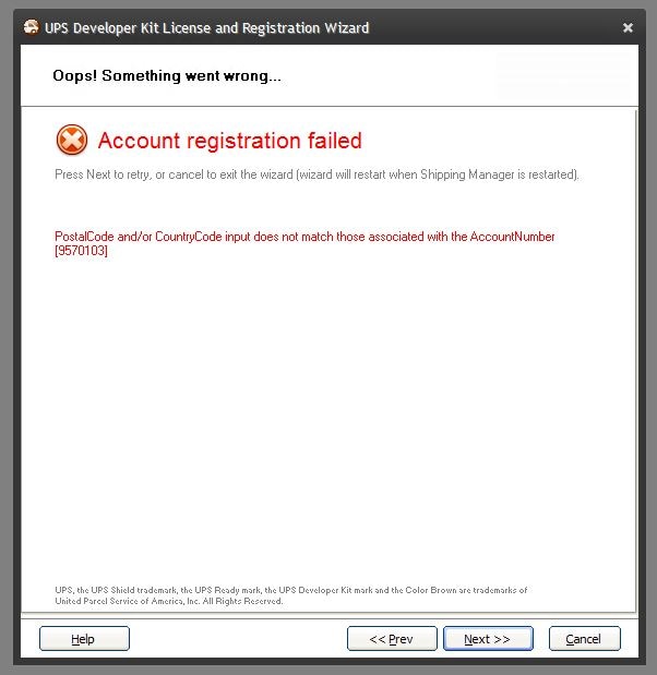 Problems by connecting UPS with Shipping Manager (QB Desktop Enterprise)