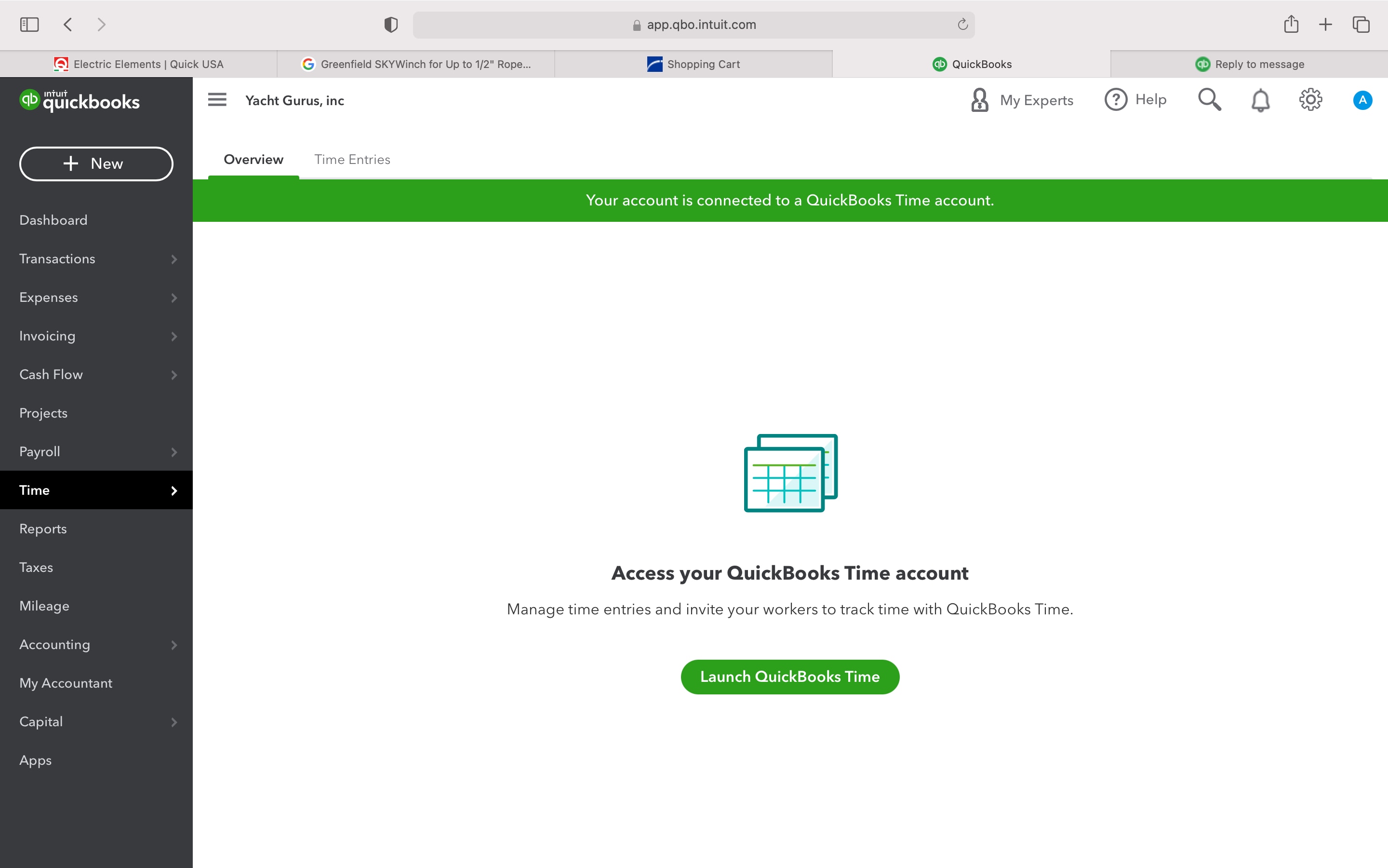 How to disconnect Quickbooks Time?