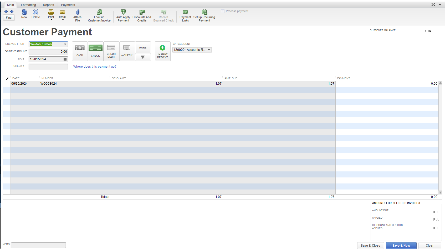 Solved: Write off customer and vendor balances
