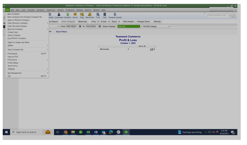 QuickBooks Statement Writer - comparative trial balance multiple months ...