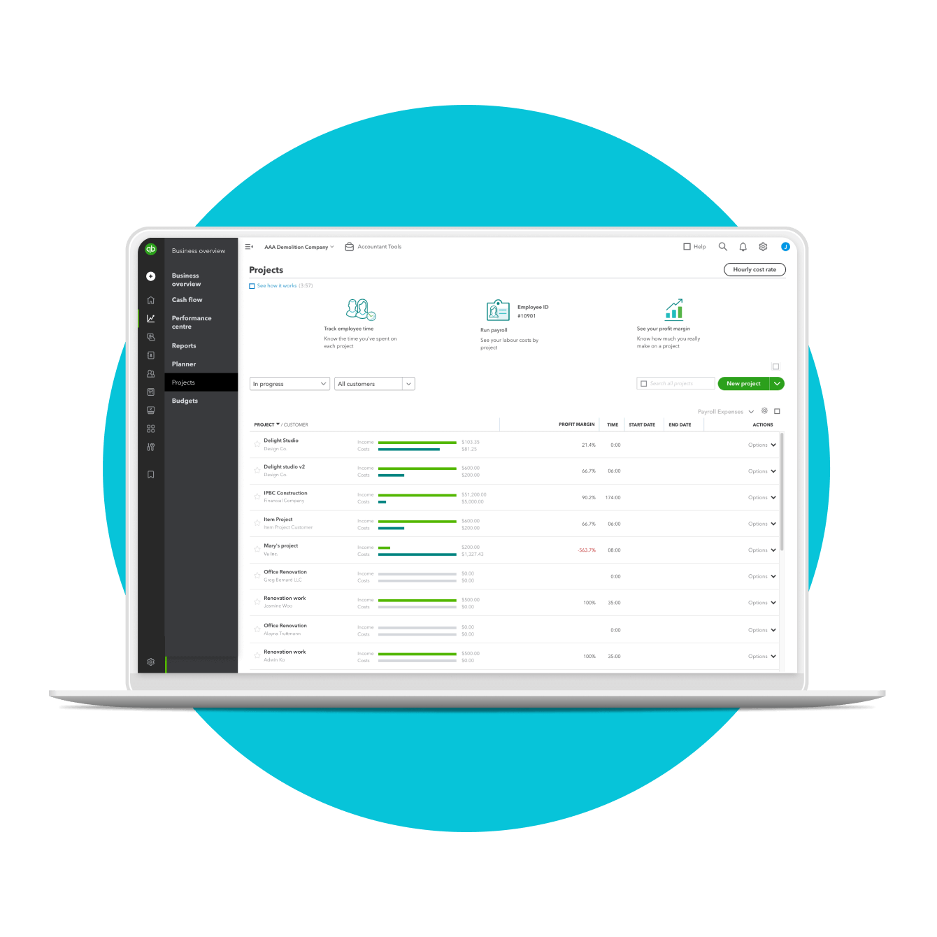 Job Costing Software - Track Project Costs Easily | QuickBooks Online