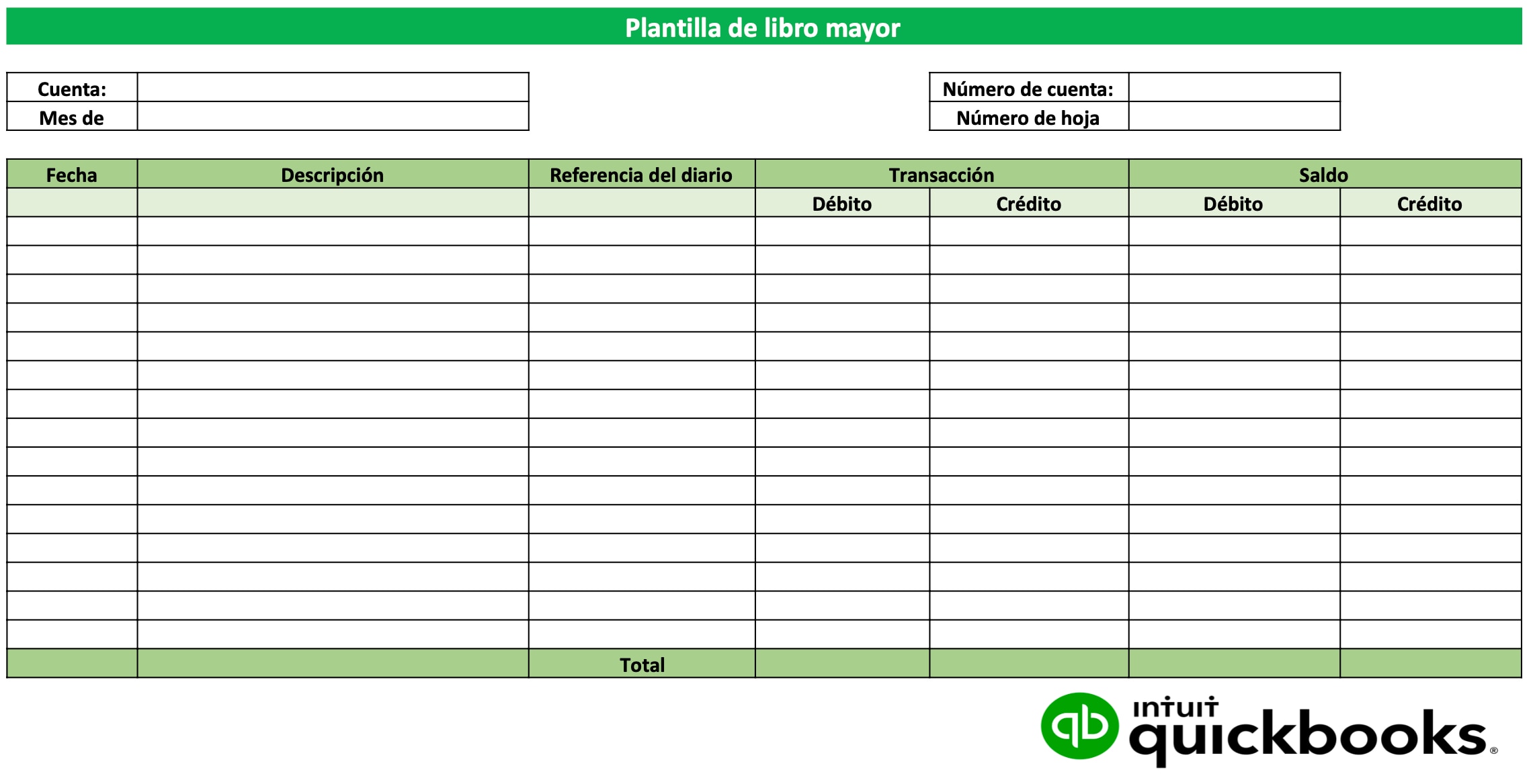 Plantilla De Diario General En Excel
